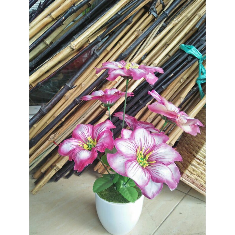 Jual BUNGA MEJA ARTIFICIAL FLOWER/COCOK UNTUK HIASAN MEJA KANTOR ATAU ...
