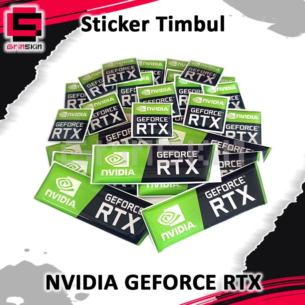 Jual Sticker Timbul Emblem Nvidia GeForce RTX | Shopee Indonesia