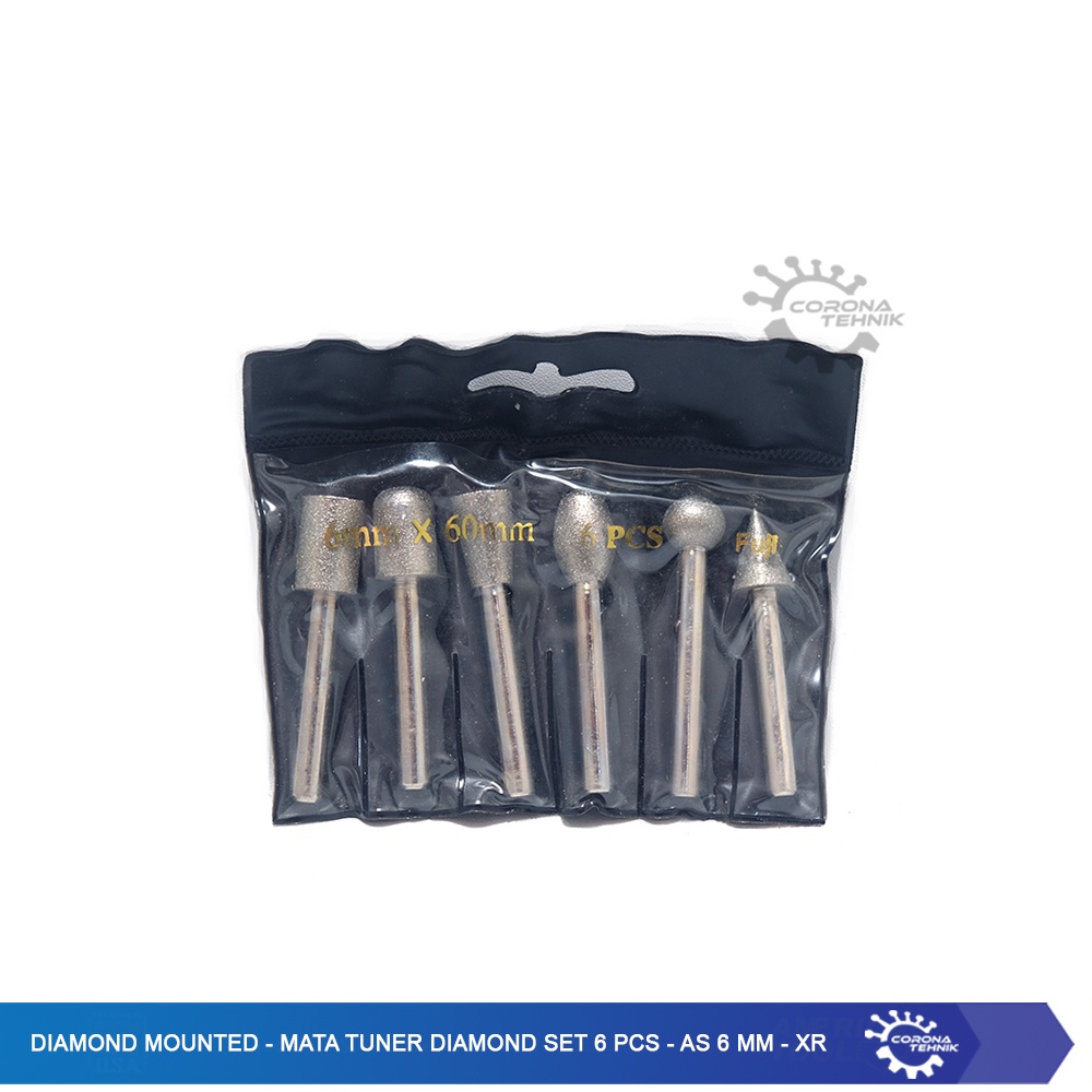 Jual Diamond Mounted - Mata Tuner Diamond Set 6 Pcs - As 6 mm | Shopee ...