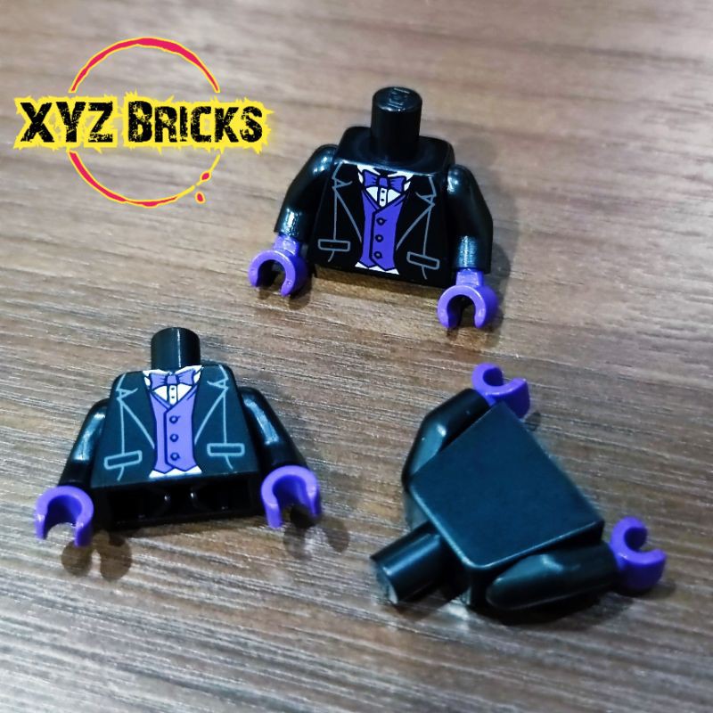 Jual LEGO PARTS 6174184 Torso - Mini Upper Part No. 3641 Black - Red ...