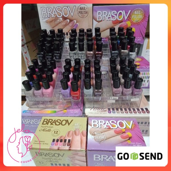 Jual Brasov Nail Polish Kutek Hitam Bening Nude Matte | Shopee Indonesia