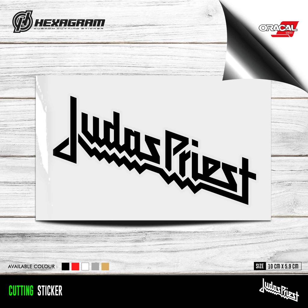 Jual Cutting Sticker Judast Priest | Stiker Cutting Musik Judast Priest ...