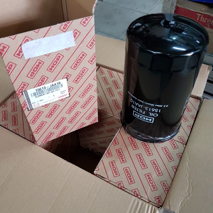 Jual 15613-JAA10 filter oli hino lohan 500 new trailer head tractor HOP ...