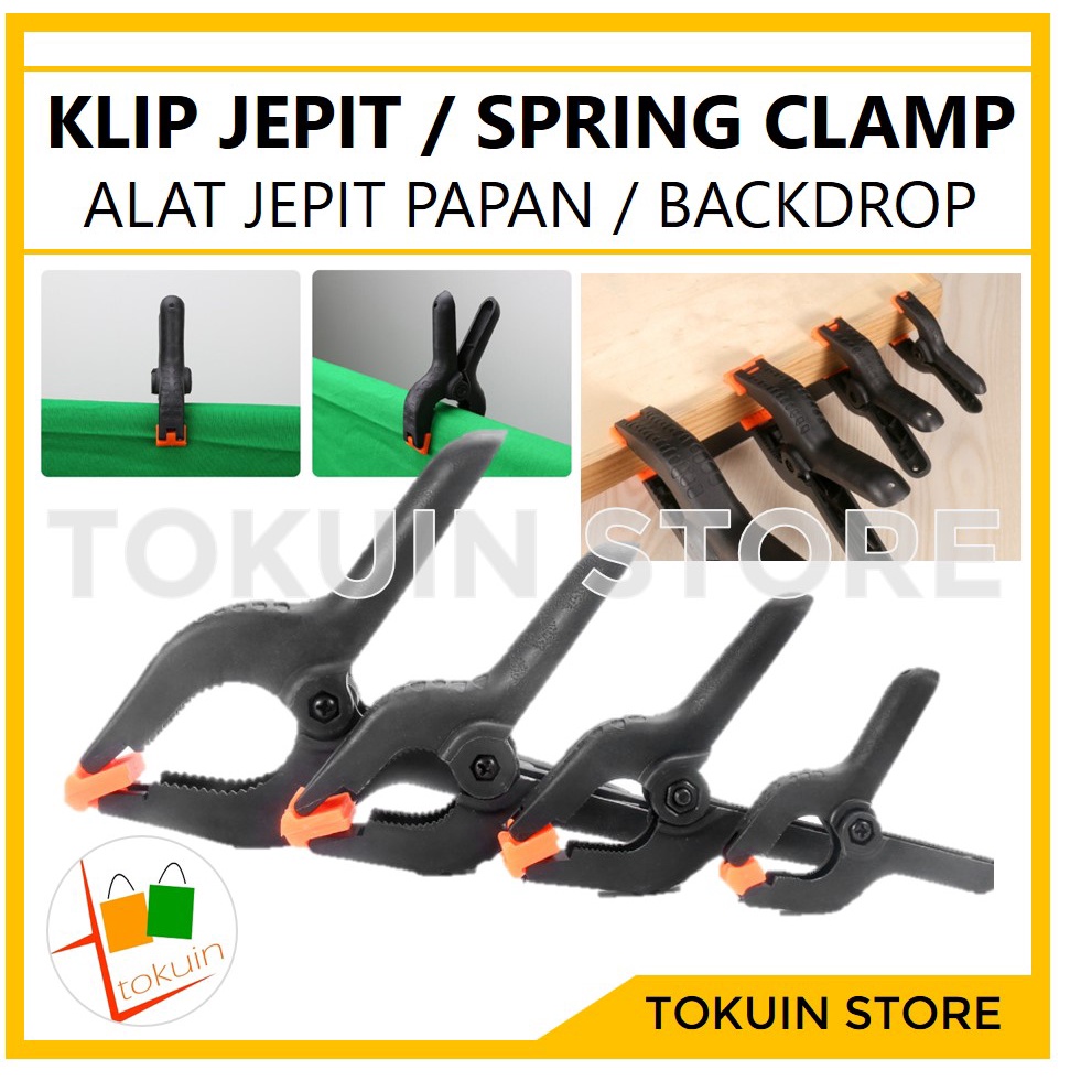 Jual Klip Klem Jepit Spring Clamp Tang Jepit Backdrop Studio Papan Kayu ...