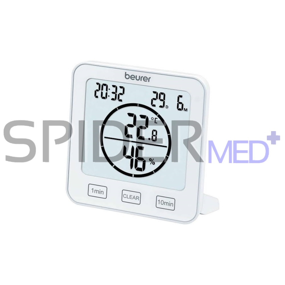 Jual BEURER HYGROMETER HM 22 / THERMOMETER RUANGAN DIGITAL WITH TIMER ...