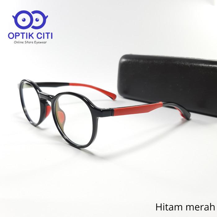 Jual frame kacamata anak bulat 5159 Lentur gratis lensa anti radiasi ...