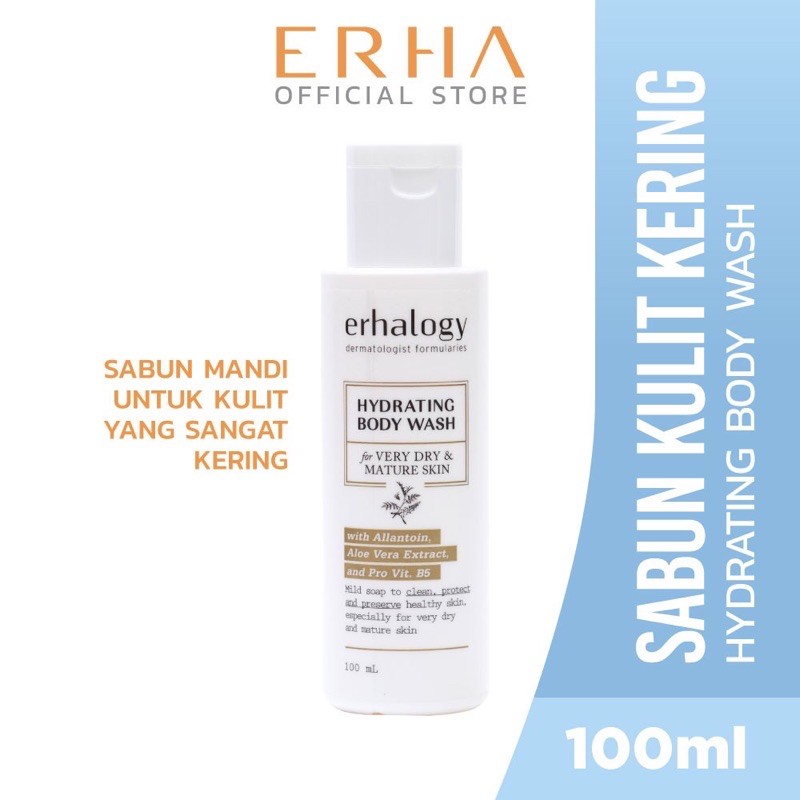 Jual Erha Hydrating Body Wash 100 ml - Sabun Kulit Kering | Shopee ...