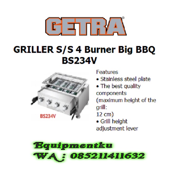Jual GRILLER S/S 4 Burner BIG BBQ BS234V GETRA | Shopee Indonesia