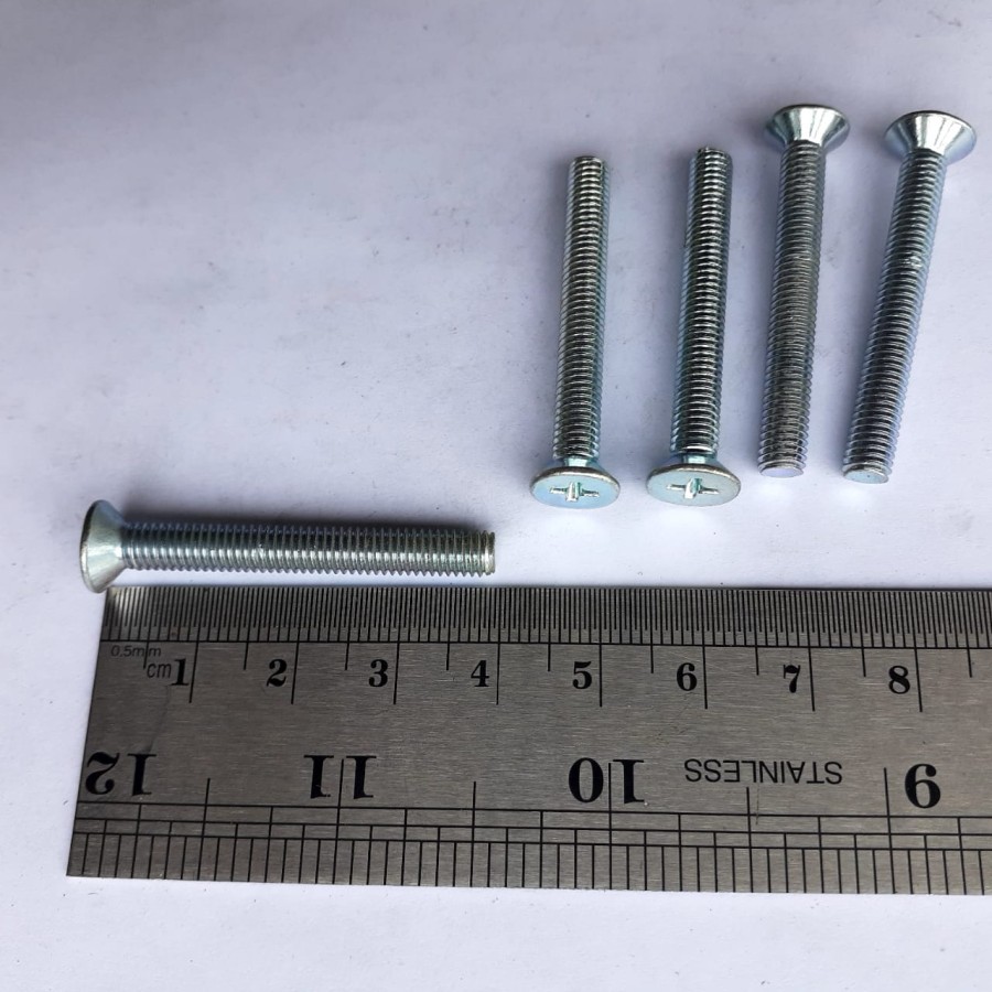 Jual BAUT JF M5X40 FLAT HEAD M5 X 40 PANJANG 4CM 4 CM 5X40 5 X 40 MM ...