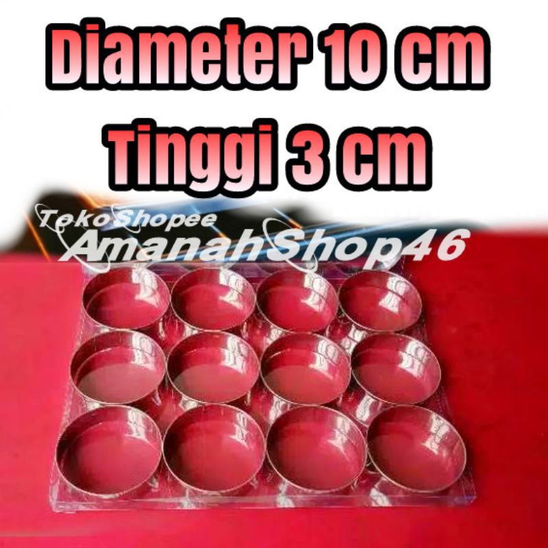 Jual 12 Pcs ring roti bulat / ring burger/ ring cutter stainless ...