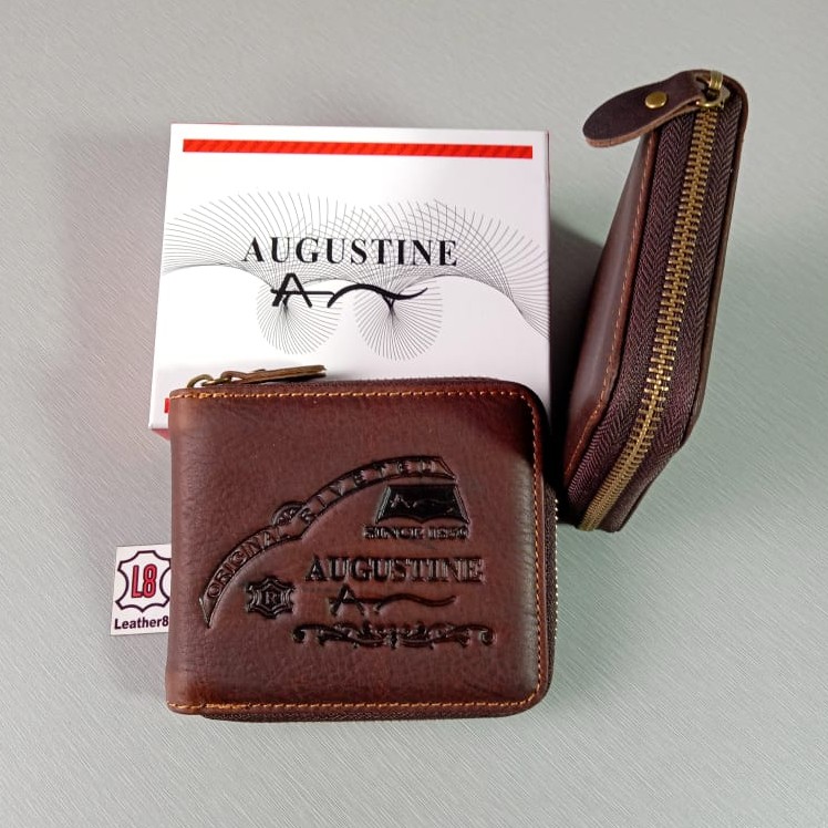 Jual Dompet Augustin Kulit Asli Import Murah | Shopee Indonesia