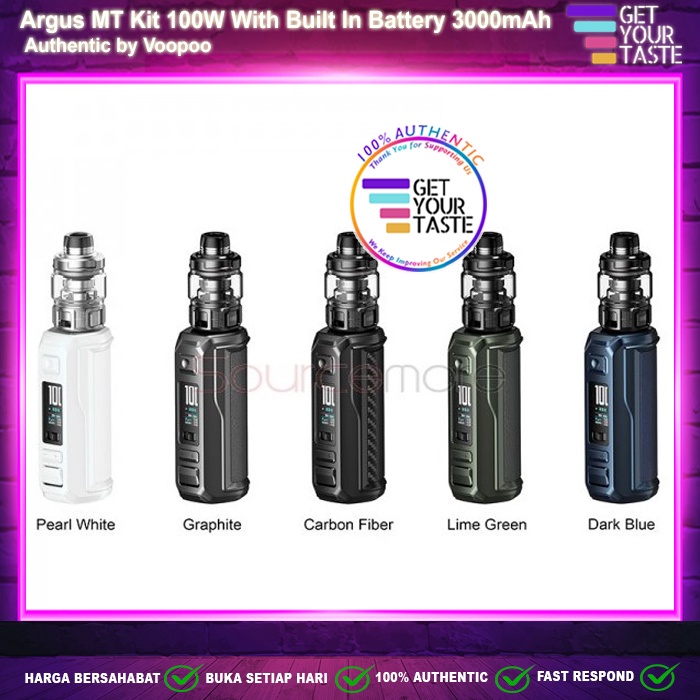 Jual Argus MT POD MOD Kit 100W Built In Battery 3000mAh Authentic by ...