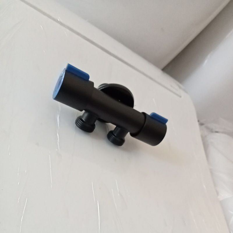 Jual KRAN CLOSET DUDUK STOK KRAN WC OTOMATIS TOILET STENLIS DOP HITAM ...