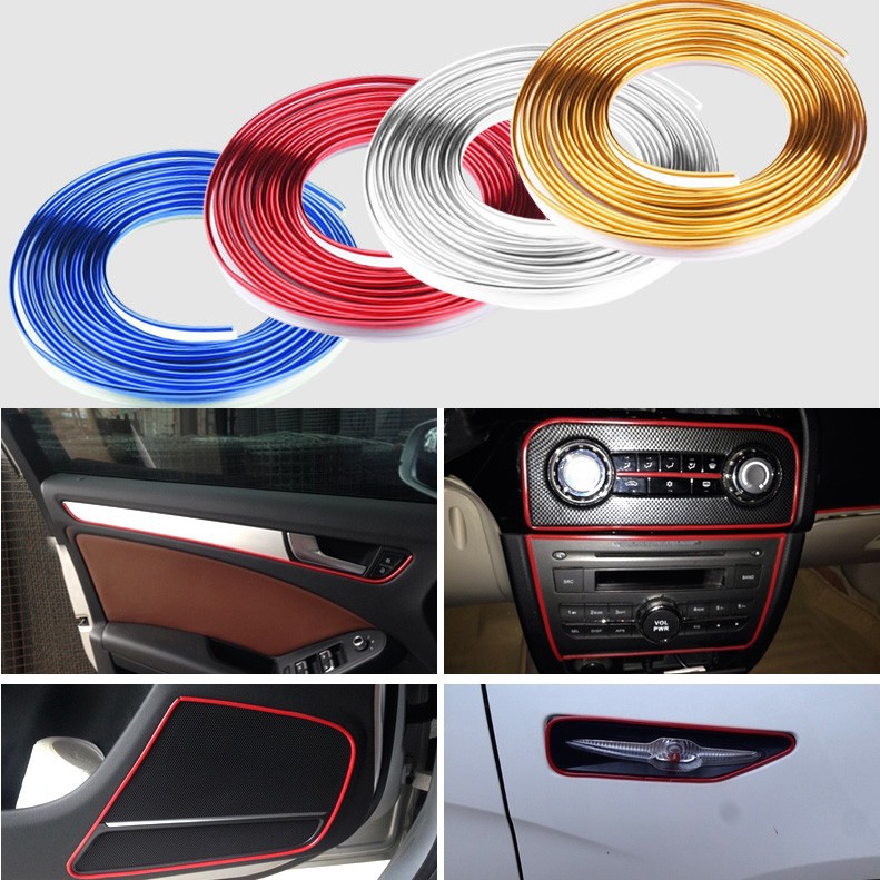 Jual Stiker Interior Mobil/ Stiker Dashboard Dekorasi 5 Meter | Shopee ...