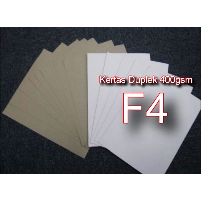 Jual isi 10 lembar kertas duplek tebal F4 400gsm | Shopee Indonesia