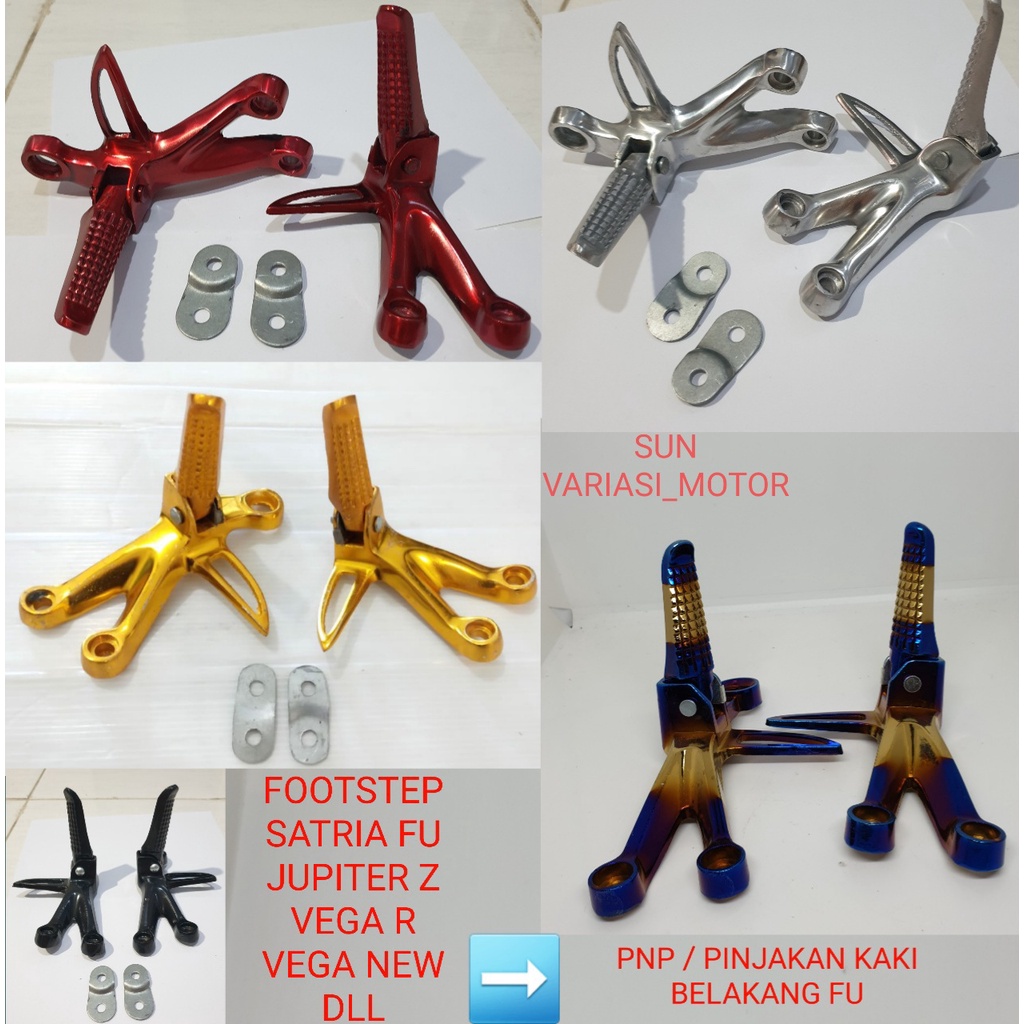 Jual PROMO FOOTSTEP GANTUNG RANCING jupiter z vega r vega new satria fu ...
