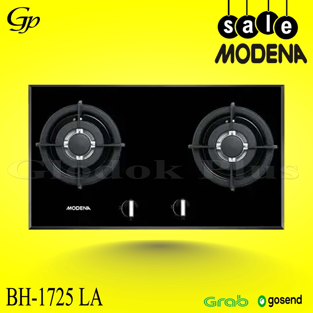 Jual MODENA BH 1725 LA Kompor Tanam Built-In Hob Gas 70cm 2 tungku ...