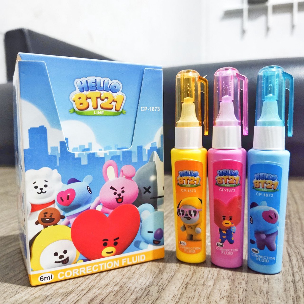 Jual Stipo Tipe X Correction Pen BT21 1873 / 1875 Tipex karakter ...