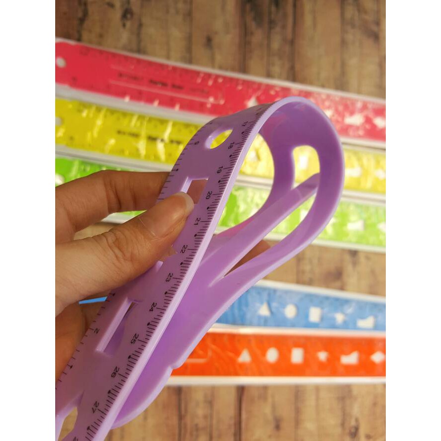 Jual Penggaris Lentur / Flexible Ruler / Penggaris Anti Patah | Shopee ...