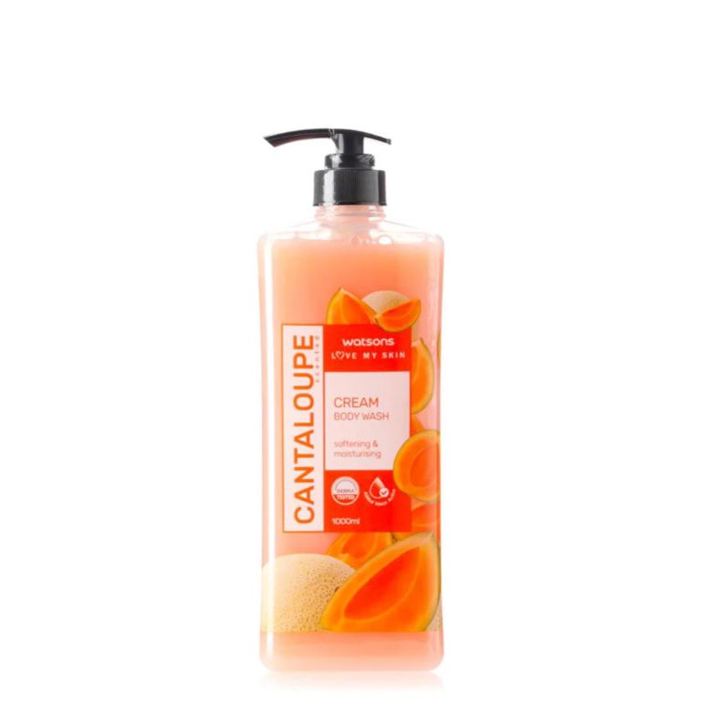 Jual Sabun cair/Cream Body Wash WATSON Cantaloupe (1000ml) | Shopee ...