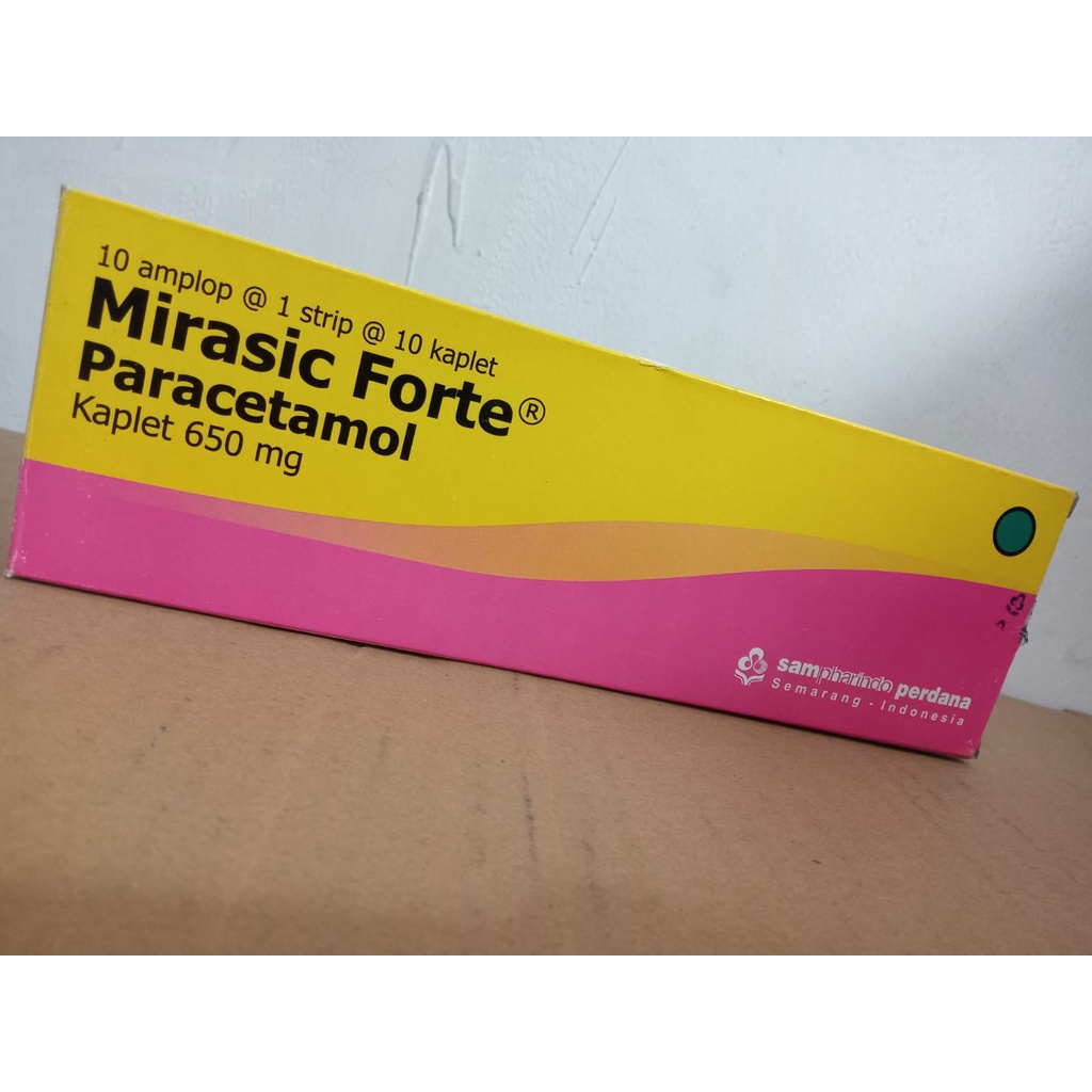 Jual Mirasic Forte Paracetamol Kaplet 650 mg | Shopee Indonesia