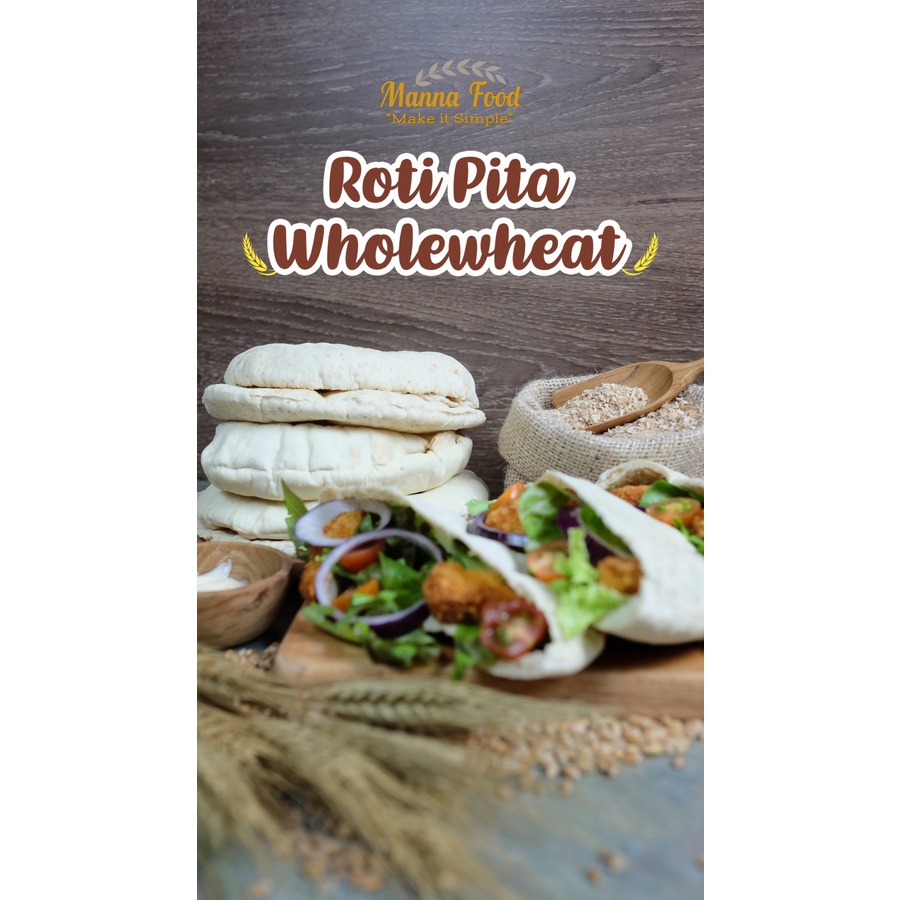 Jual Roti Pita Gandum / wholewheat 1 pack isi 10 pcs | Shopee Indonesia