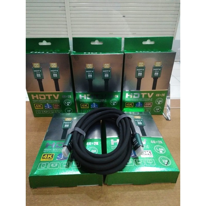 Jual KABEL HDMI 4K 3 METER HIGH SPEED 2.0 | Shopee Indonesia