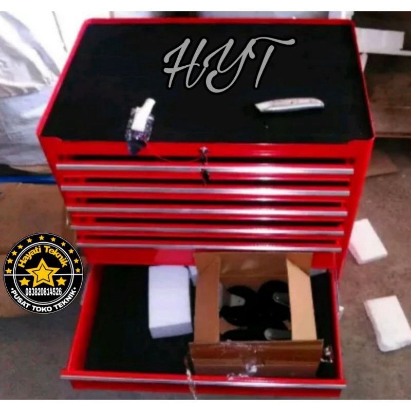 Jual Lemari Tool Box Roller Cabinet 7 Drawers Smooth Action Slide TBR ...