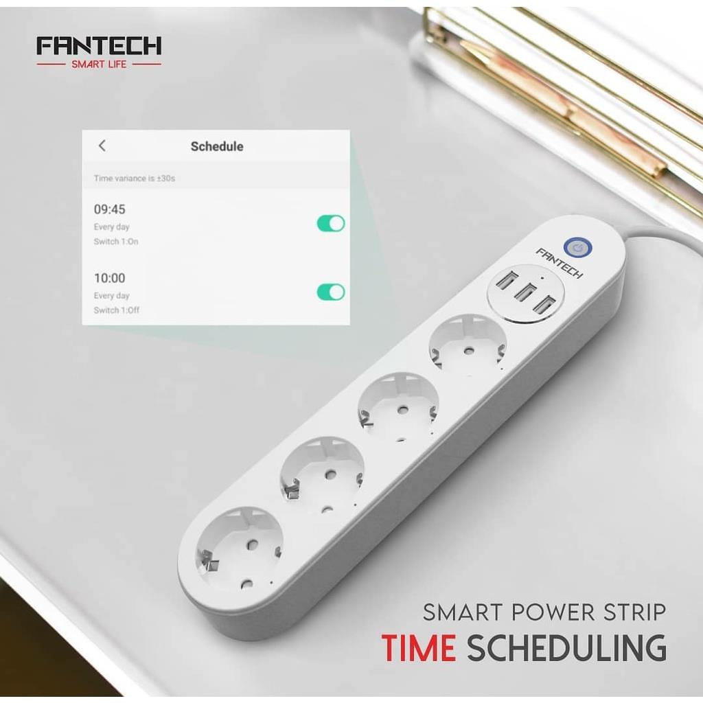 Jual FANTECH Extension Power Strip Stop Kontak WIFI - SPS0101 | Shopee Indonesia