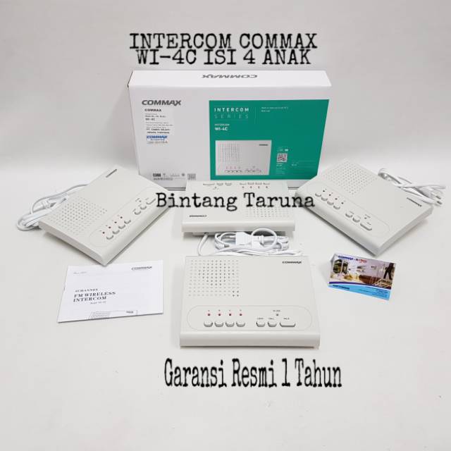 Jual Intercom Commax WI-4C Intercom Wireless Commax WI-4C (isi 4 Pcs ...