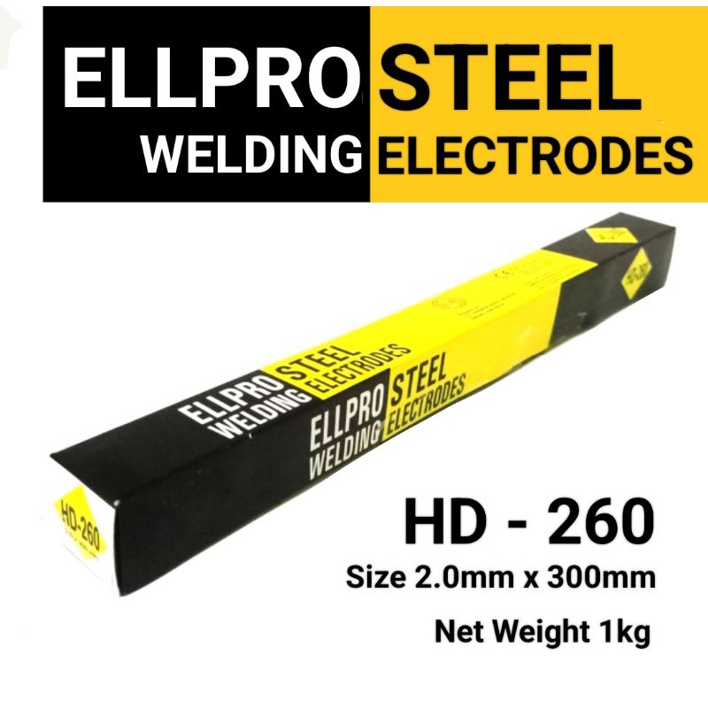Jual Kawat Las Listrik Elektroda ELLPRO STEEL HD 260 Size 2.0mm x 300mm ...