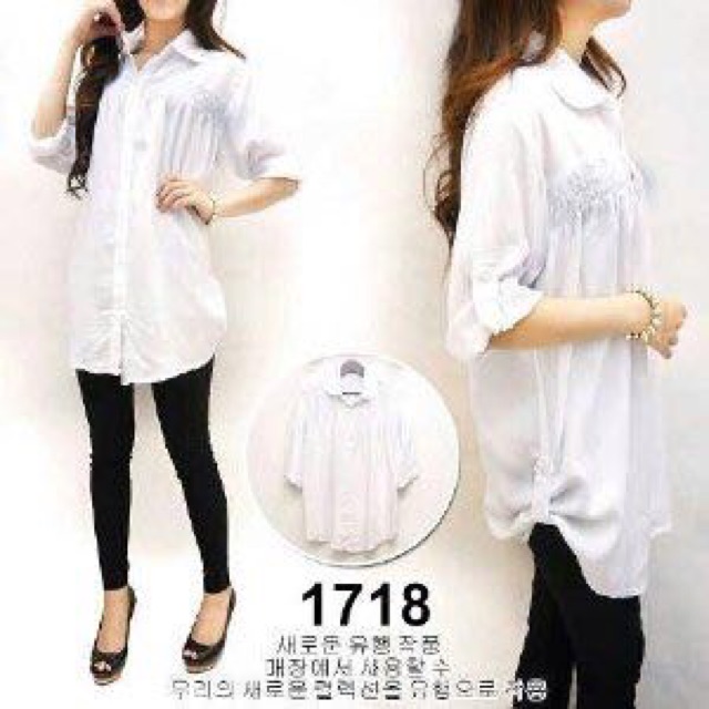 Jual Hem putih polos bigsize 2L, 3L, 5L | Shopee Indonesia