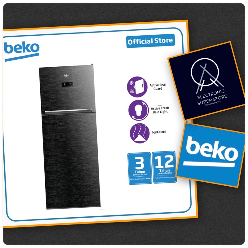 Jual KULKAS 2 PINTU BEKO RDNT470E50VZWB INVERTER LOW WATT NEO FROST ...