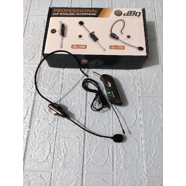 Jual Mic Wireless Clip On Bando Telinga DBQ DB-390 Original DB390 DB ...