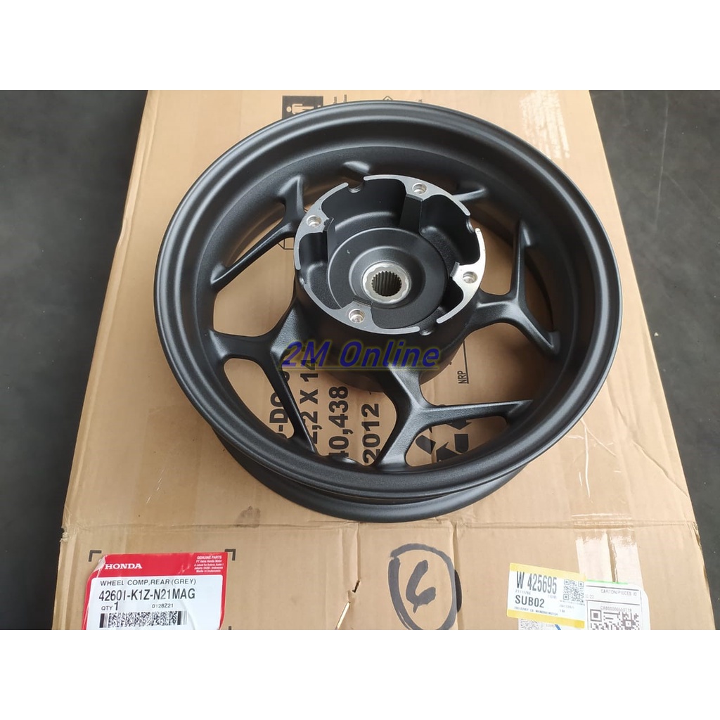 Jual 42601K1ZN21MAG Velg CW PCX 160 Belakang Grey Ori AHM | Shopee ...