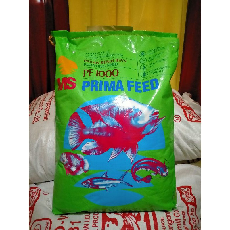 Jual Prima Feed PF 1000 Pakan Ikan Lele Mujair Gurame Ecer 1KG | Shopee ...