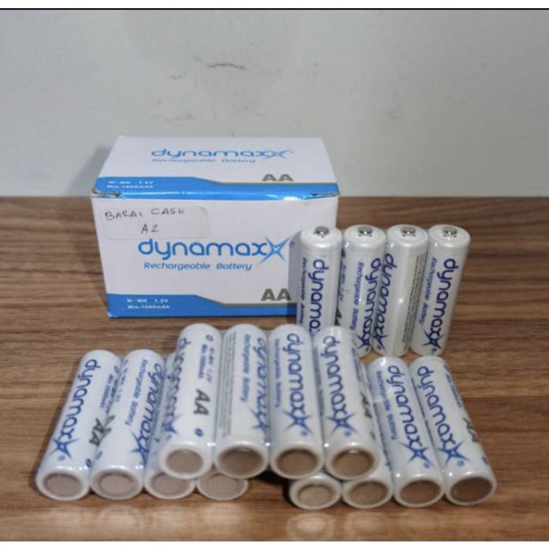 Jual Baterai Dynamax AA Rechargeable 1,2V Bisa di Cas berkali kali ...
