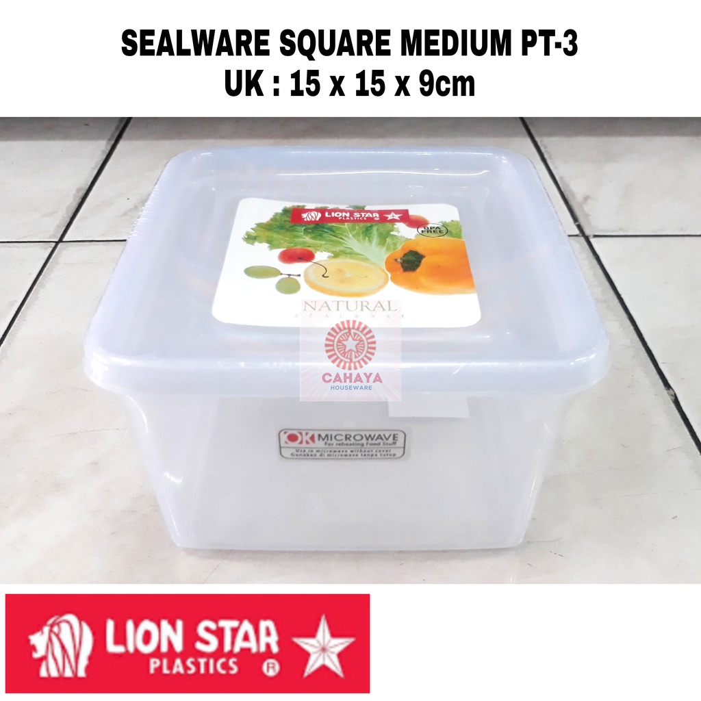 Jual Natural Sealware PT-3 Lion Star Kotak Tempat Gula B-47 Kedap Udara Toples Plastik Tempat ...