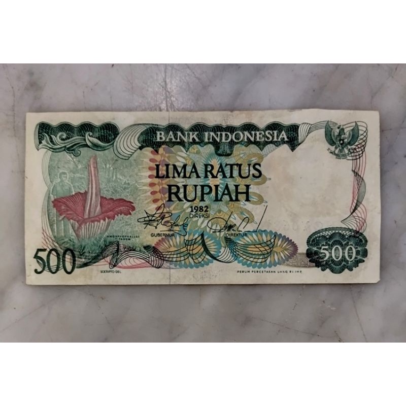 Jual Uang Kertas Lama Lima Ratus Rupiah 1982 | Shopee Indonesia