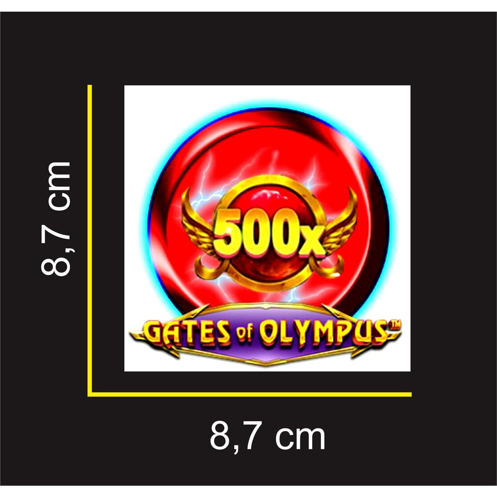 Jual Sticker PRAGMATIC PLAY Gate Of Olympys 500x Satuan Anti Air Motor ...