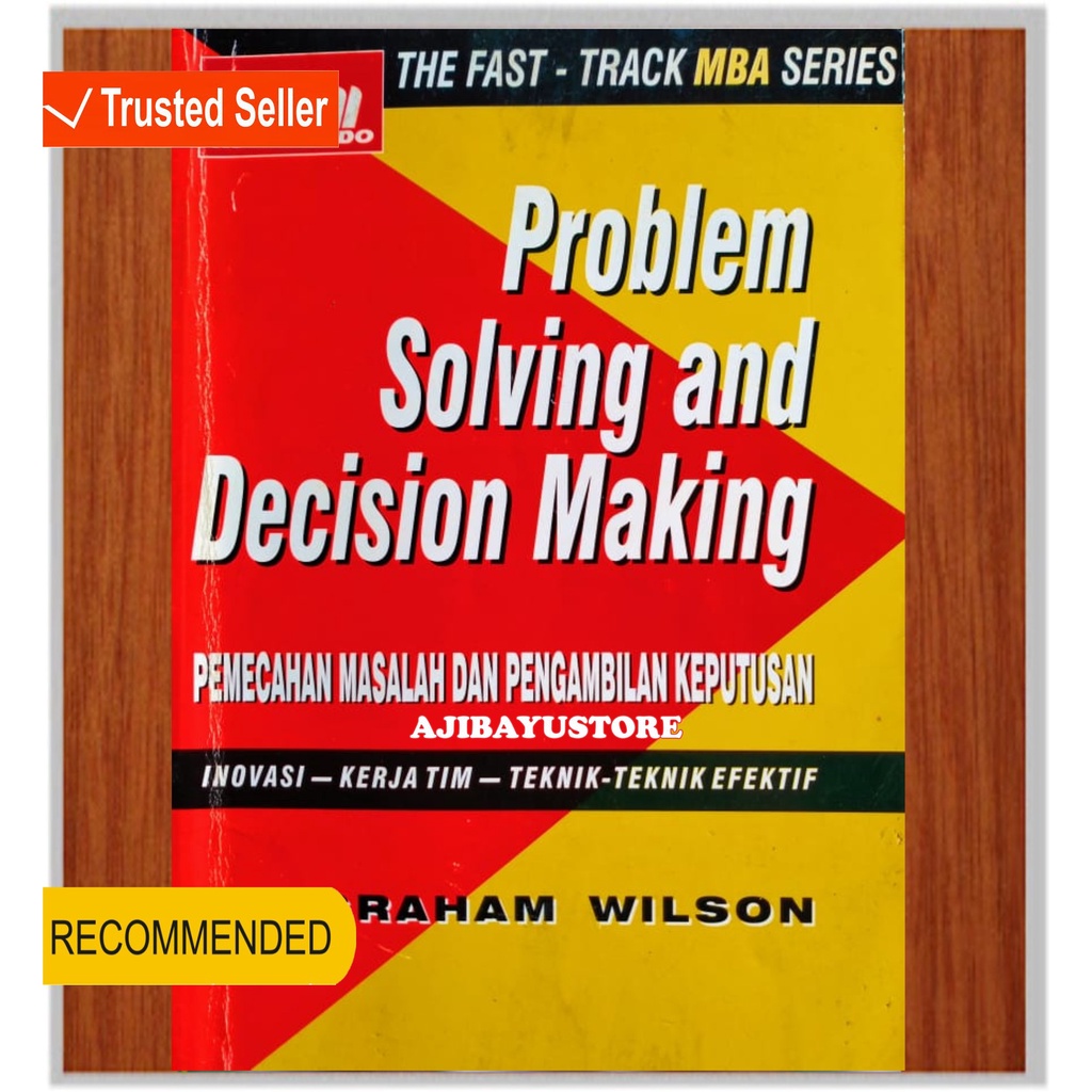 Jual Buku Problem Solving and Decision Making Pemecahan Masalah dan ...