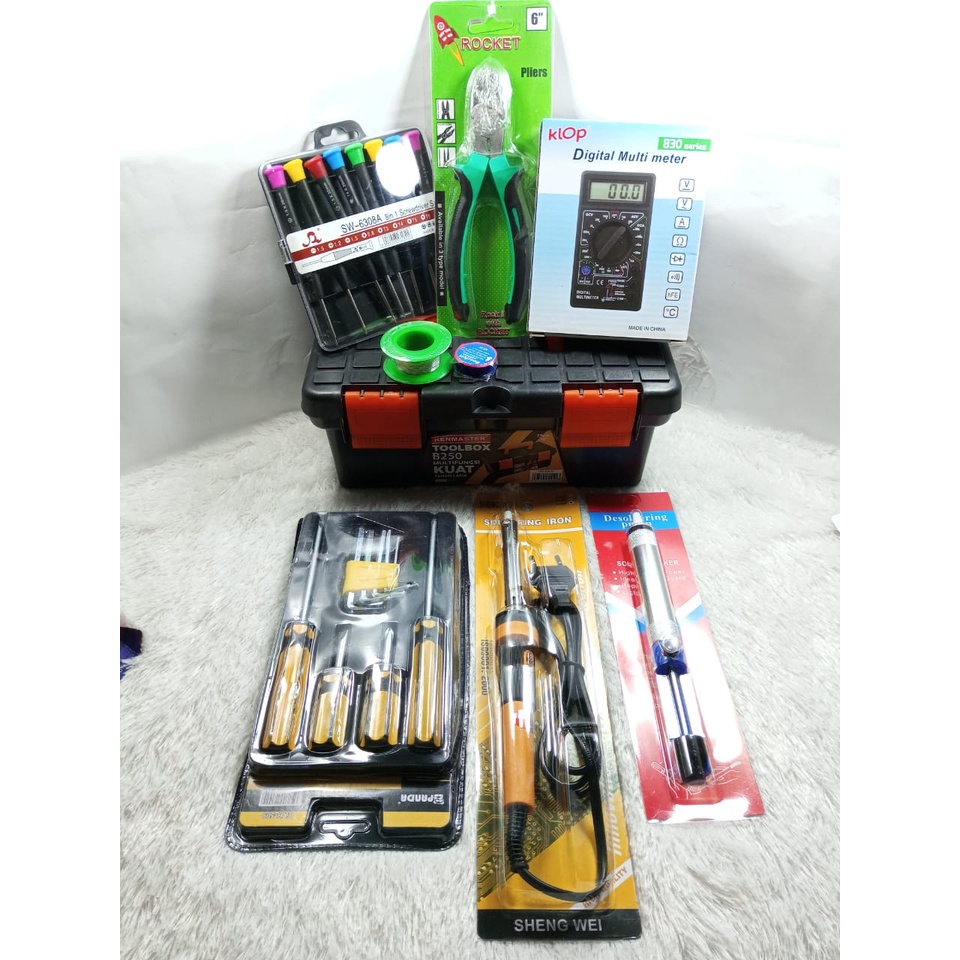 Jual Alat Solder Listrik SOLDER 60Watt lampu Indikator / Multitester ...