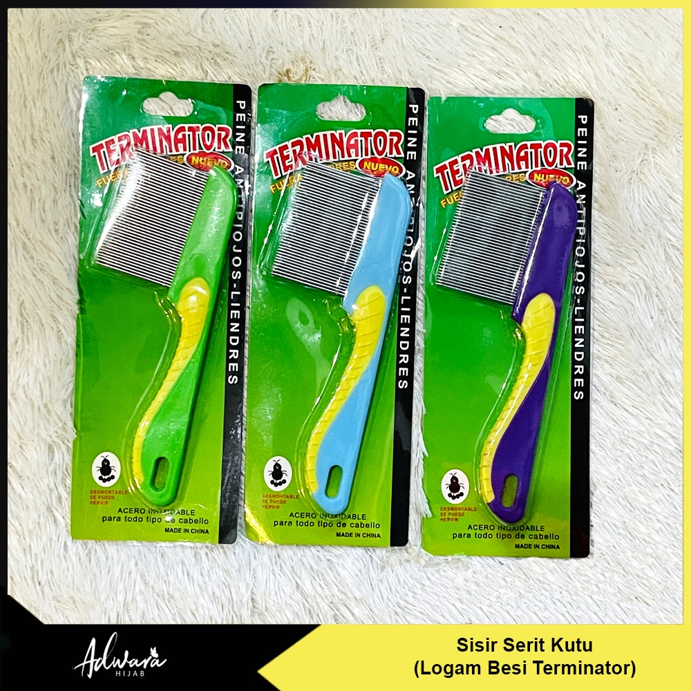 Jual Sisir Serit Kutu Rambut Bahan Logam Besi / Serit Gagang Kemasan ...