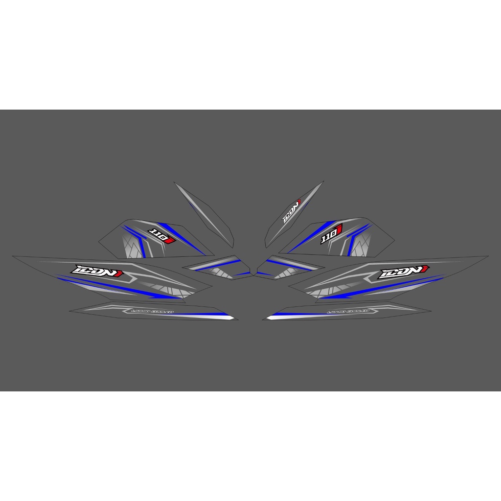 Jual STRIPING BEAT 2020 DELUXE VARIASI BAHAN TRANSPARAN SIMPEL DESIGN ...