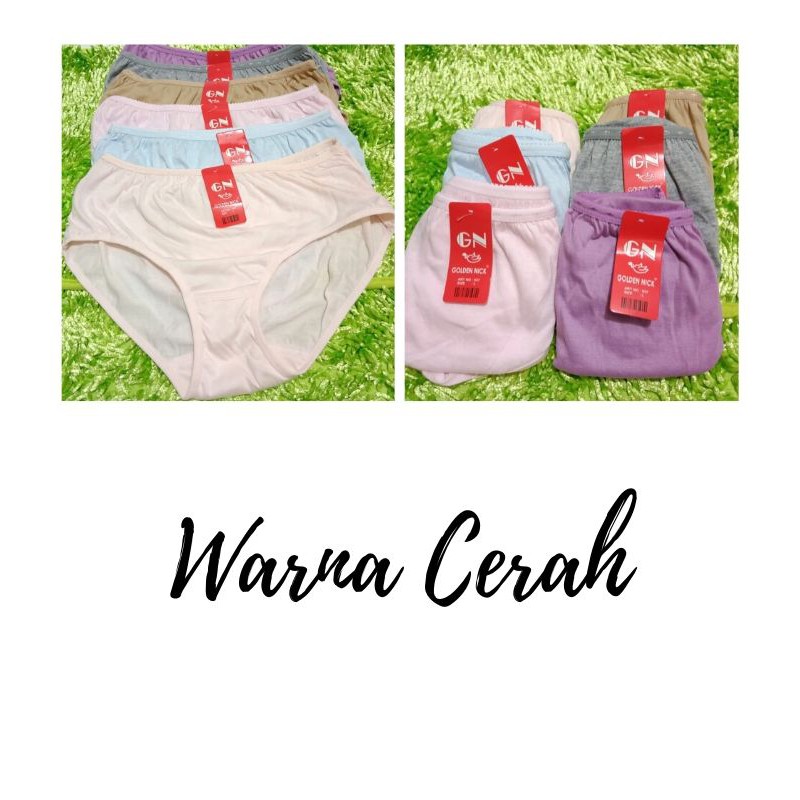 Jual SM CD Celana Dalam Golden Nick Warna Cerah dan Gelap | Shopee Indonesia