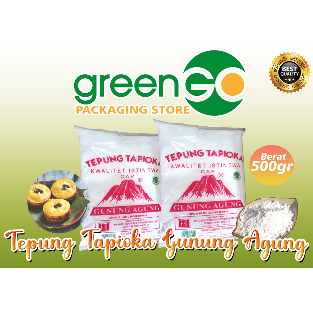 Jual TEPUNG TAPIOKA GUNUNG AGUNG KEMASAN 500 GR TEPUNG KANJI ACI BAKSO ...