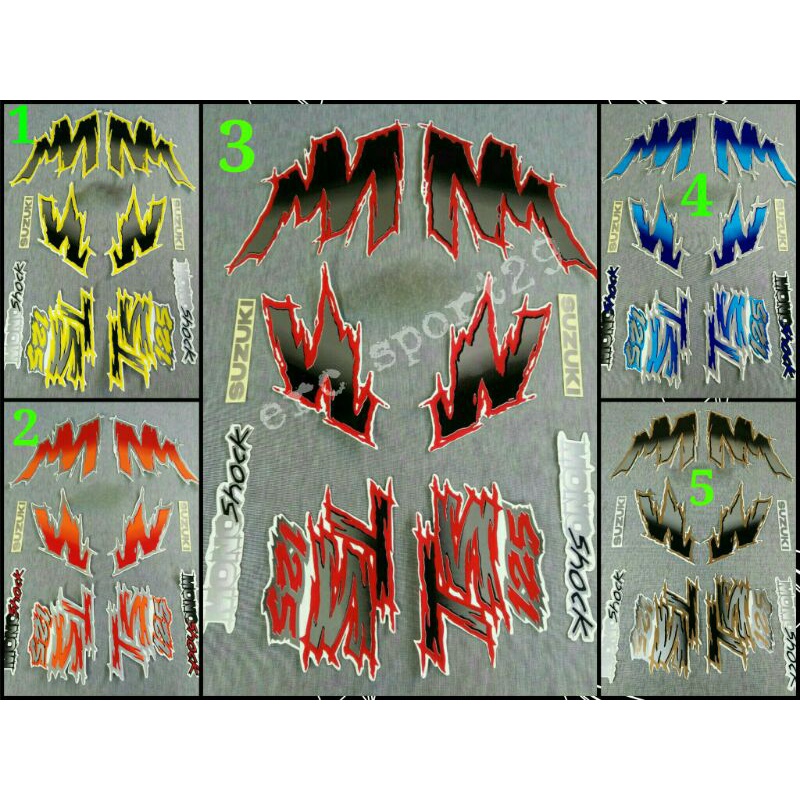 Jual striping suzuki TS ts latin stricker motor list bodi standart ...