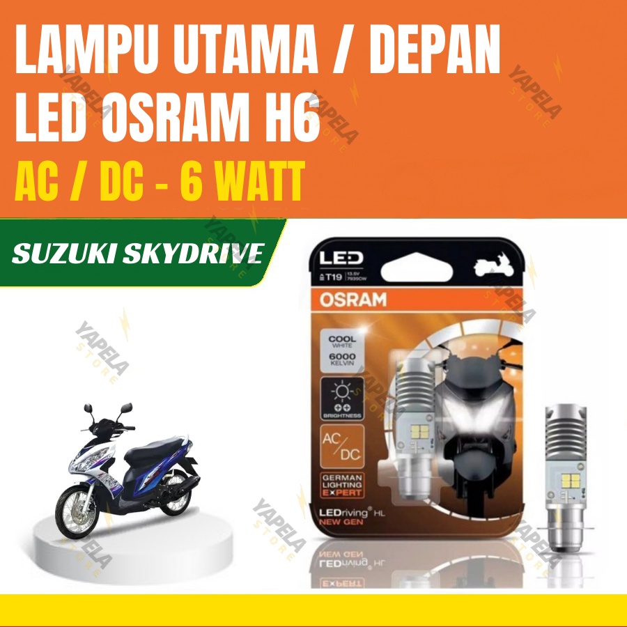Jual Lampu Depan LED Suzuki Skydrive OSRAM ORIGINAL H6-T19 | Shopee ...