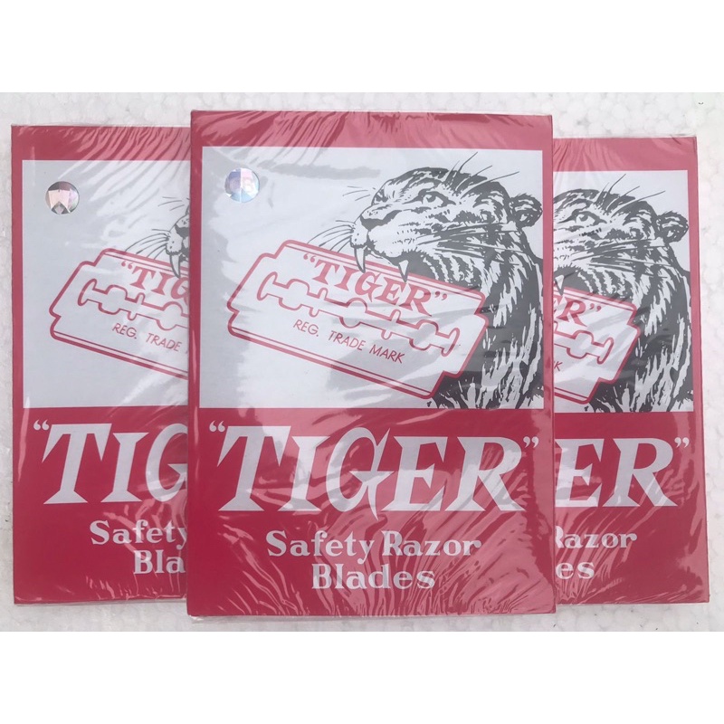 Jual SILET TIGER 100 BUAH SAFETY RAZOR BLADES | Shopee Indonesia