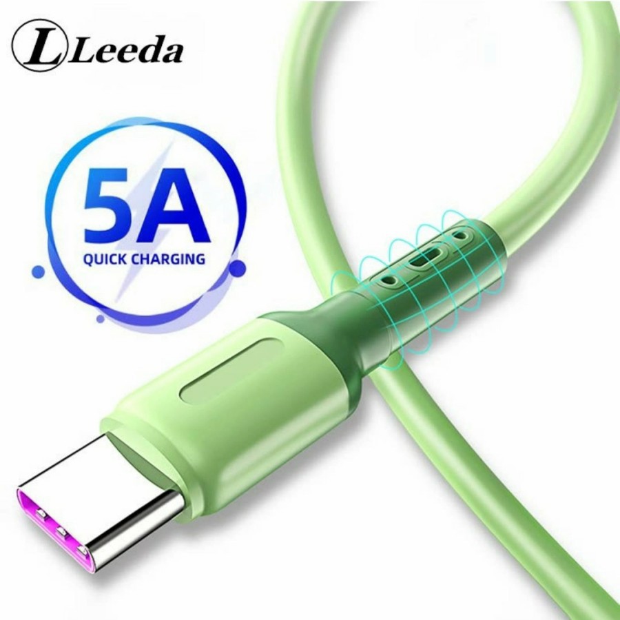 Jual Leeda Kabel Data Cable Data Fast Charging USB Type C 3.1 Output 5A ...